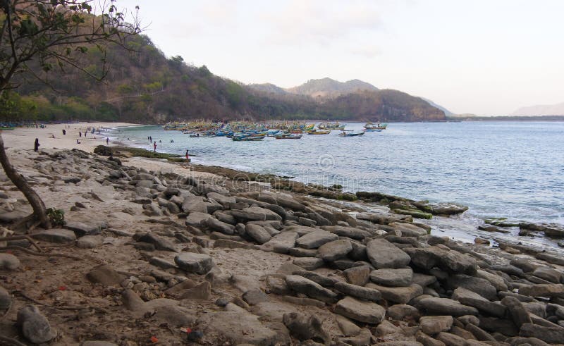 Beautiful Beach in Jember East Java Indonesia Stock Image - Image of ...