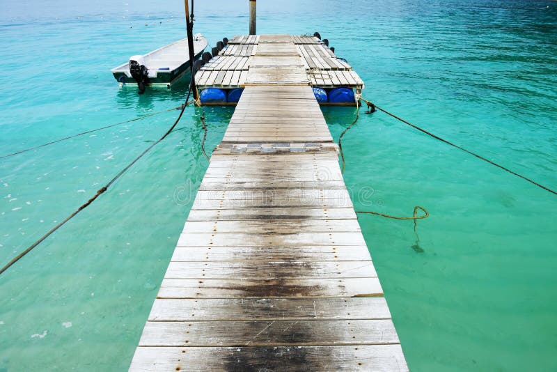 Beautiful beach jetty stock image. Image of malaysia - 27862757