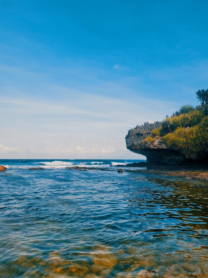 Beautiful Beach at Jogjakarta Stock Photo - Image of jogjakarta ...