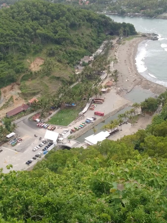 Beautiful Beach in Kebumen Indonesia Stock Photo - Image of kebumen ...