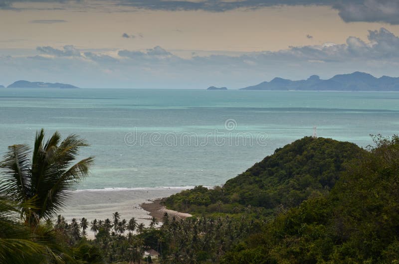 Beautiful Beach in Koh Samui Stock Photo - Image of destination, tree ...