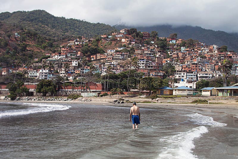 Beautiful Beach Landscape from Venezuela Editorial Stock Photo - Image ...