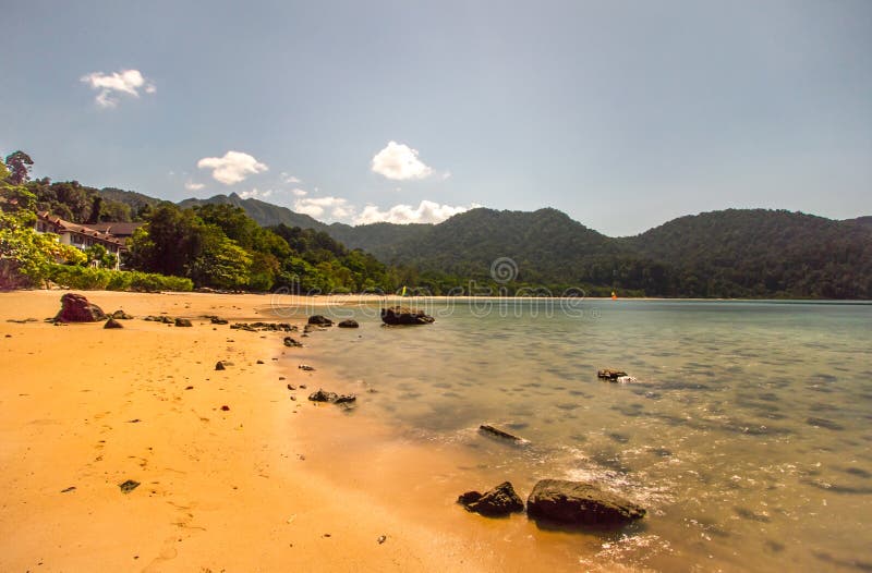 Beautiful Beach at Langkawi Stock Image - Image of east, beauty: 66511071