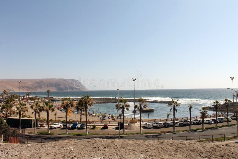 Beach in Arica editorial stock photo. Image of coastal - 30062378
