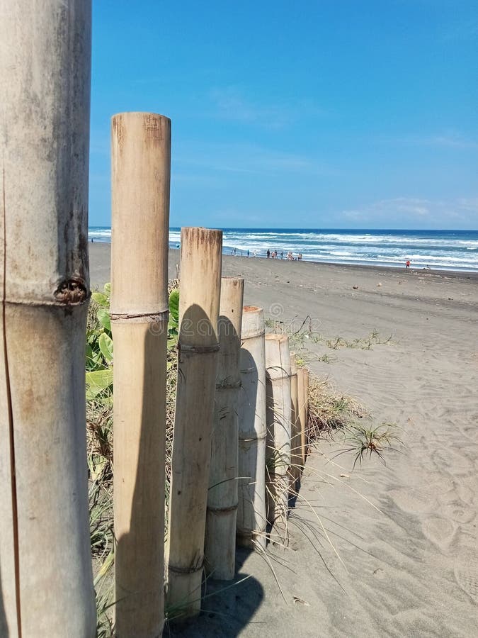 Beautiful Beach Located in the South of the Island of Java, Indonesia ...