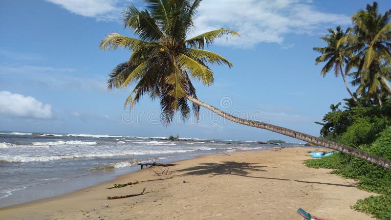 Beautiful Beach Near Nilwalaa River Mouth Matara Stock Photo - Image of ...