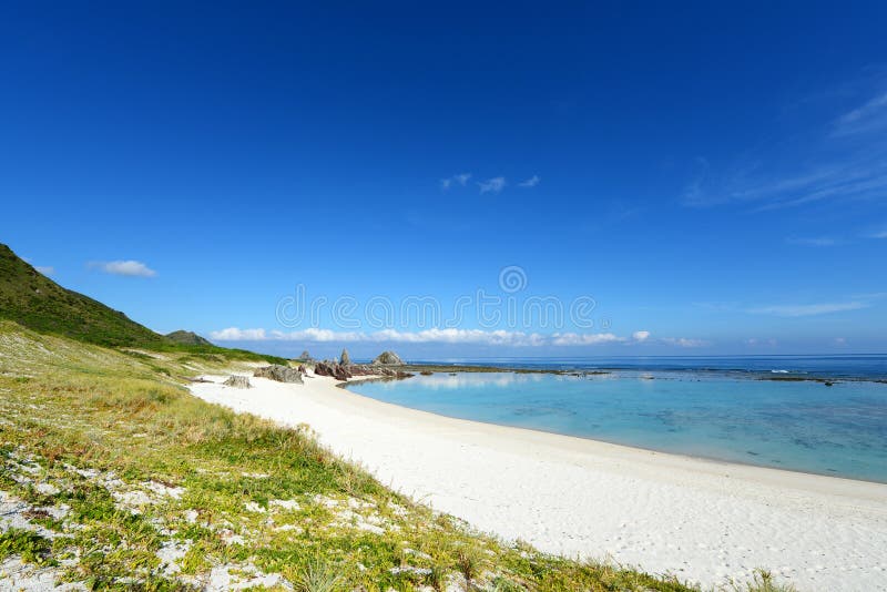 Beautiful beach in Okinawa stock image. Image of nature - 38799259