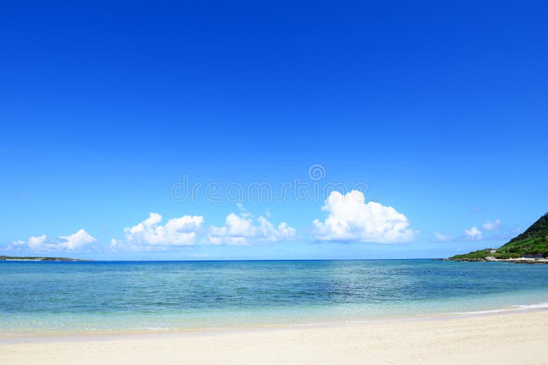 Beautiful beach in Okinawa stock image. Image of relax - 92953275