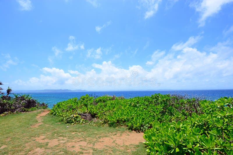 Beautiful beach in Okinawa stock image. Image of okinawa - 93330825