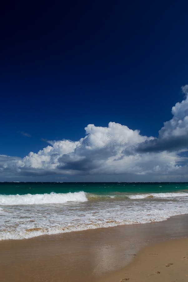 Beautiful Beach in Puerto Rico Stock Image - Image of tropical, tourist ...