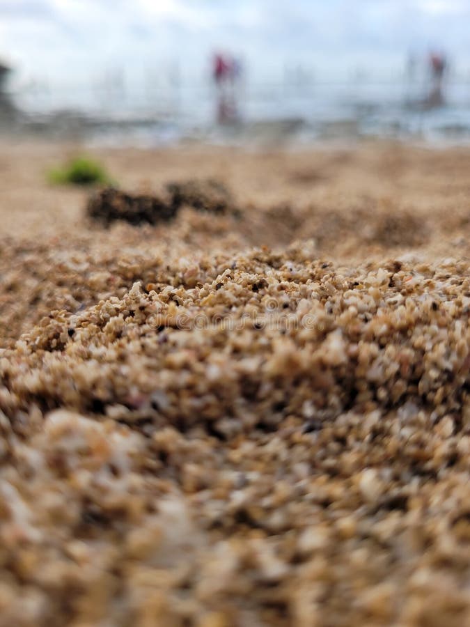 Beautiful Beach Sand To Make a Memory of when Visiting it Stock Photo ...