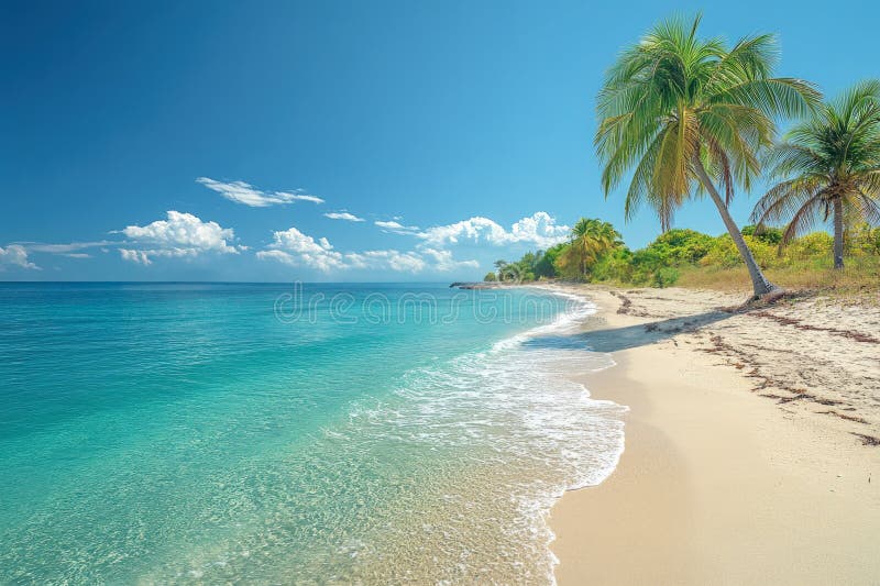 A Beautiful Beach Scene in Juan Dolio, Showcasing Its Tranquil Waters ...