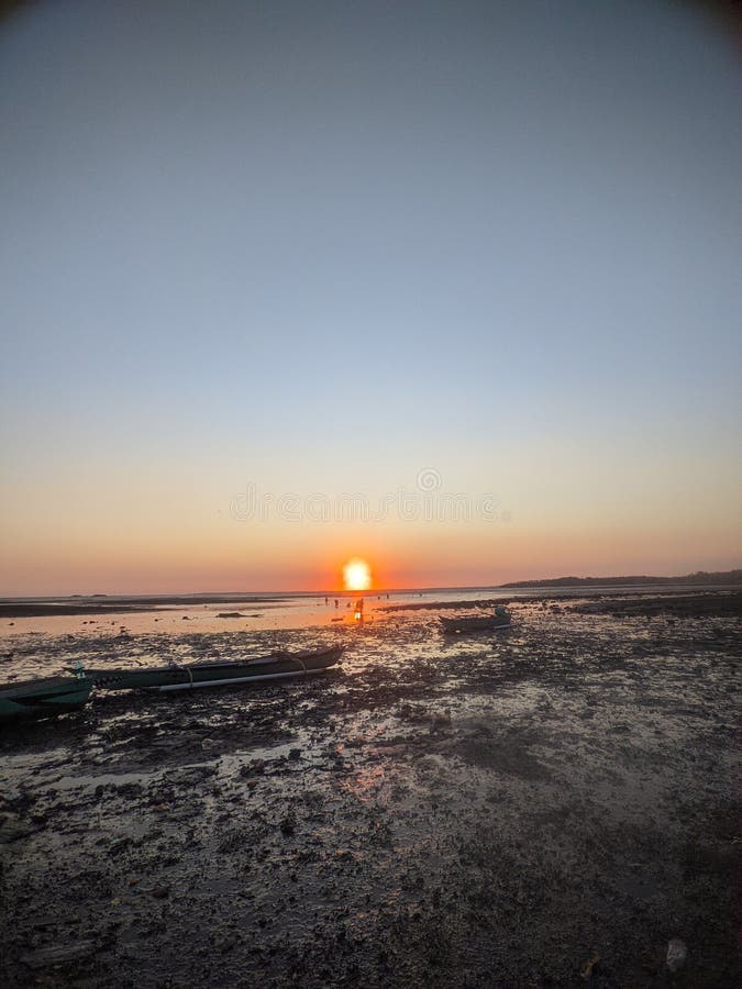 Beautiful Beach with Sunset Alamy Stock Photo - Image of sunset, beach ...