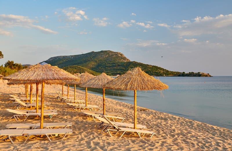 Beautiful Beach in Toroni, Greece Stock Image - Image of halkidiki ...