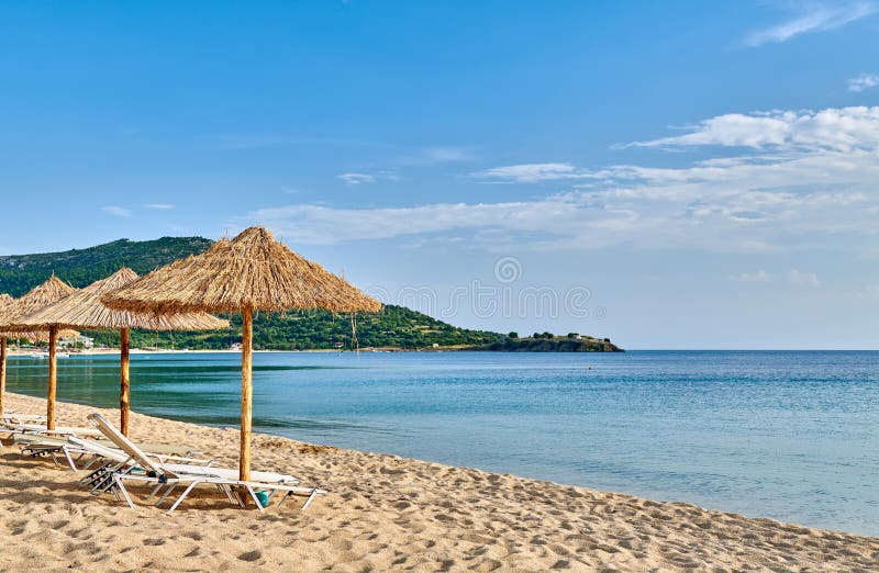 Beautiful Beach in Toroni, Greece Stock Photo - Image of view, toroni ...