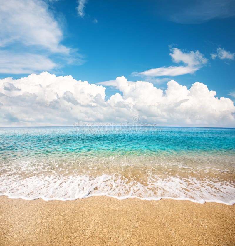 Beach and Tropical Sea. Koh Samui, Thailand Stock Image - Image of ...
