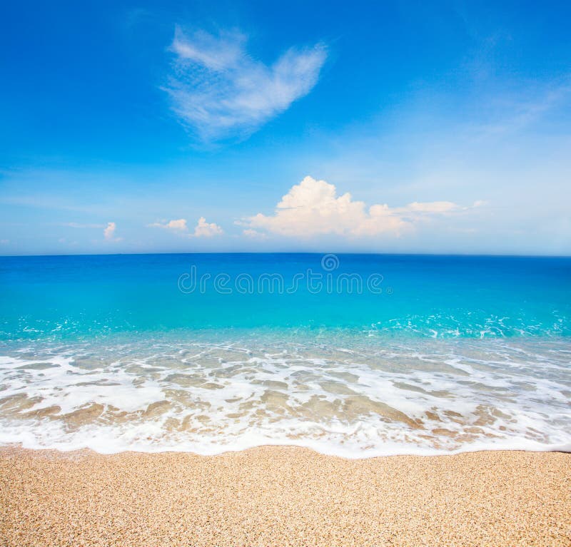 Beach and Tropical Sea. Koh Samui, Thailand Stock Image - Image of ...