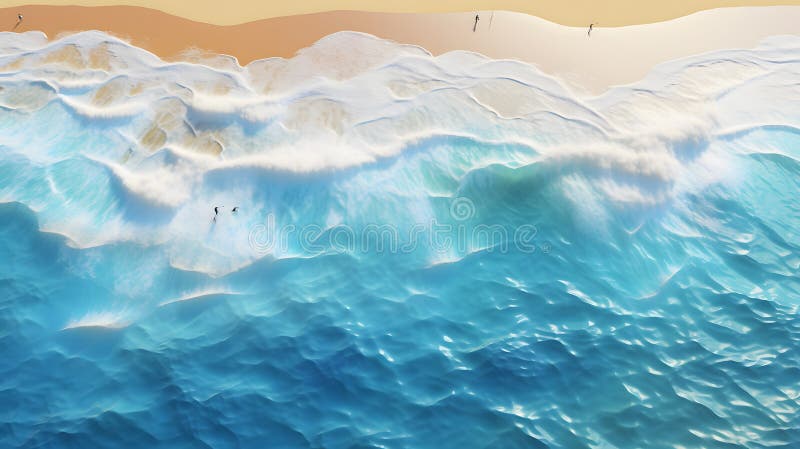 Beautiful Beach and Tropical Sea. Neural Network AI Generated Stock ...