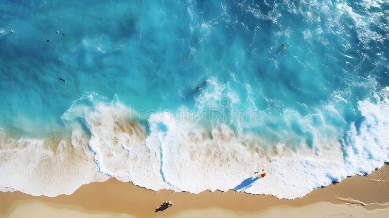 Beautiful Beach and Tropical Sea. Neural Network AI Generated Stock ...