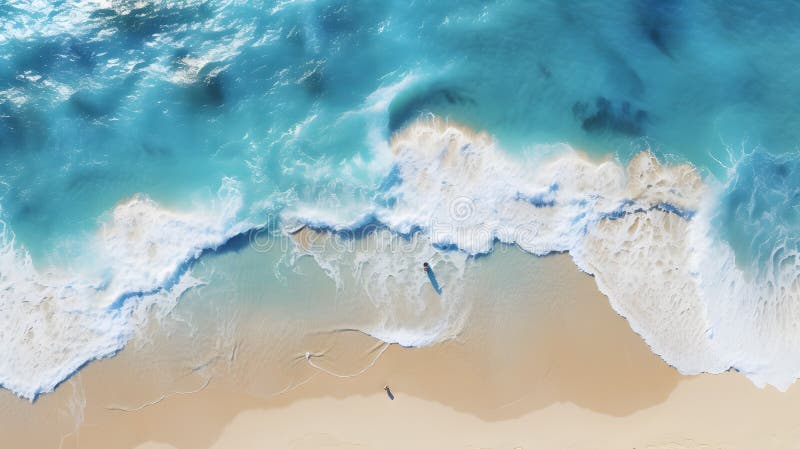 Beautiful Beach and Tropical Sea. Neural Network AI Generated Stock ...