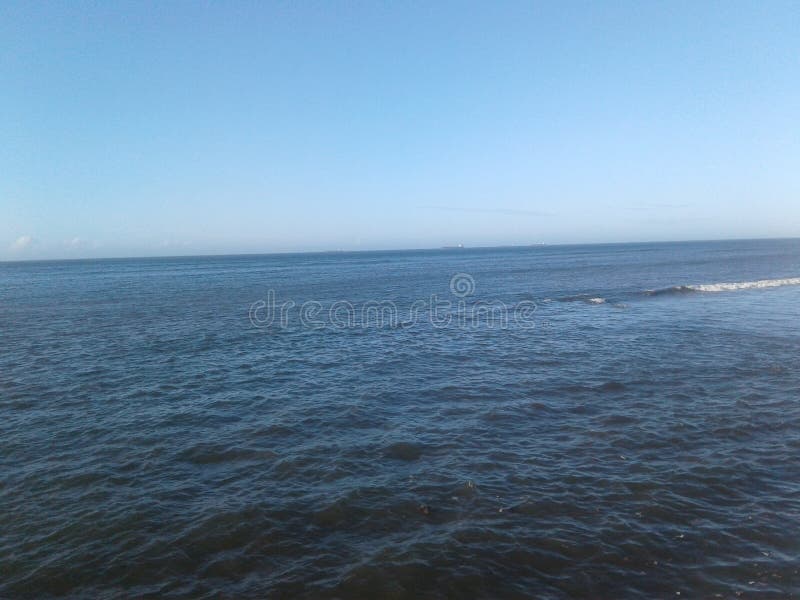 Beautiful Beach, Vast and Calm Sea Stock Image - Image of calm ...