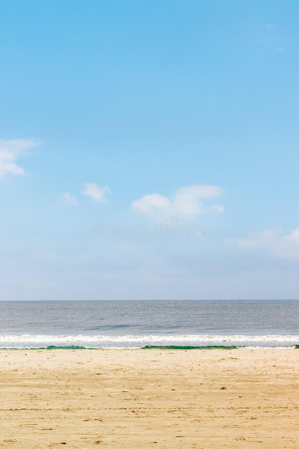Beautiful Beach in Vertical Format Stock Image - Image of natural ...