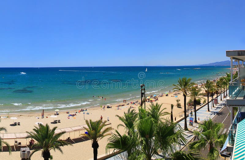 Beautiful Beach View from Balcony Editorial Photo - Illustration of ...