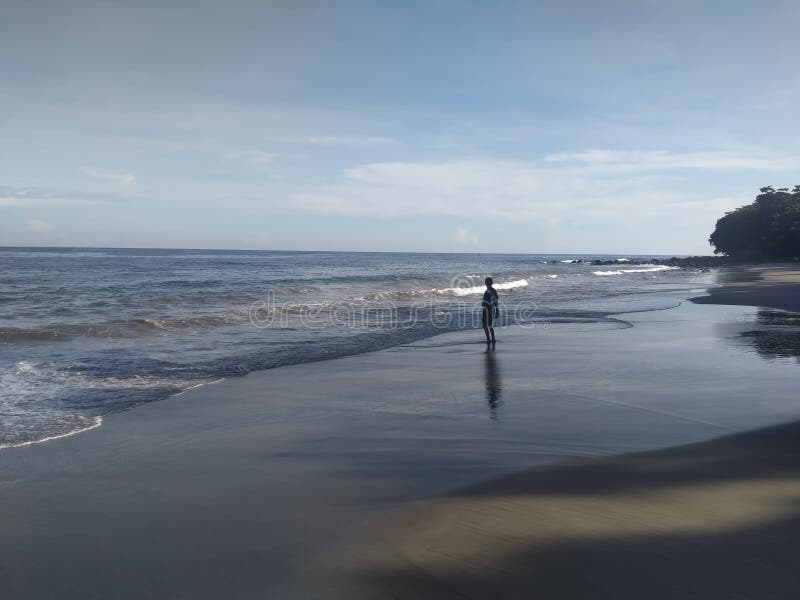 Beautiful beach view stock photo. Image of cloud, sunlight - 290413960