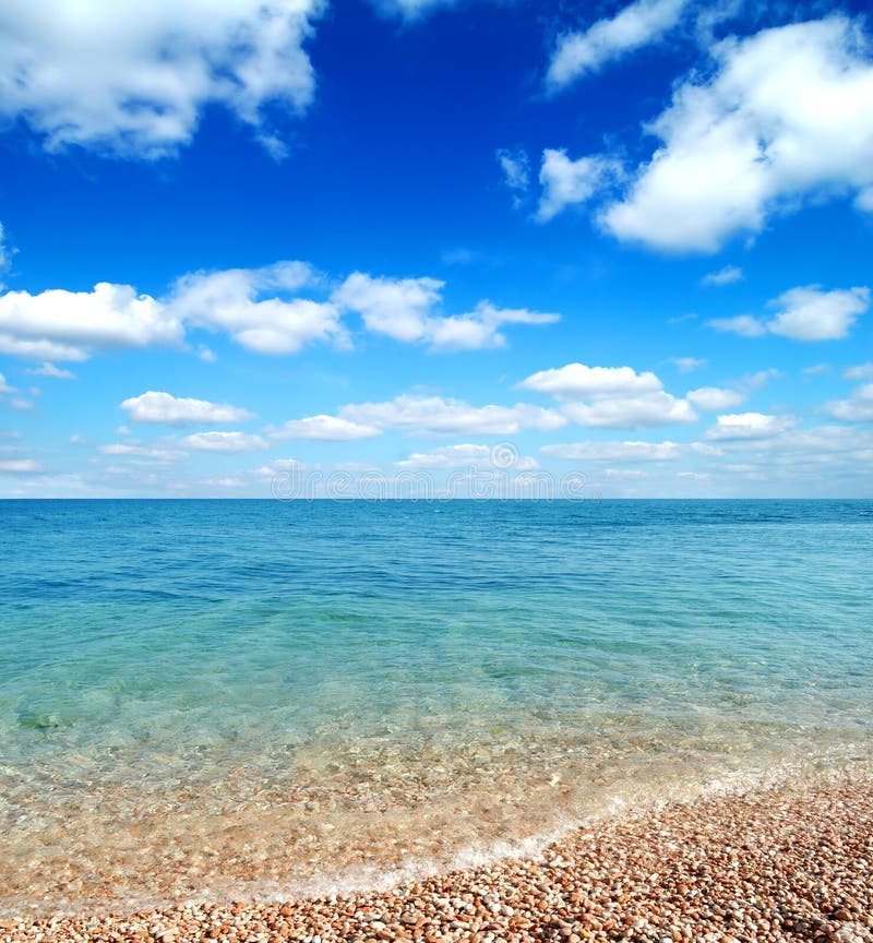 Beautiful Beach and Waves of Warm Sea Stock Photo - Image of healthy ...