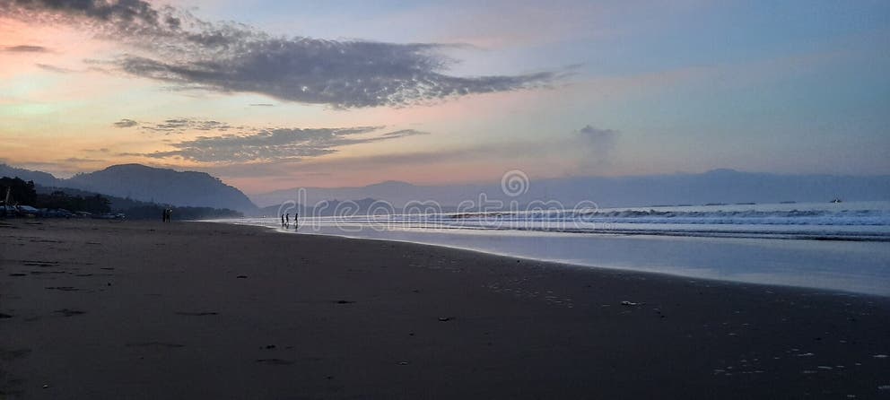 Beautiful Beaches at Dusk, Beaches in Indonesia Stock Photo - Image of calm, beach: 326045376