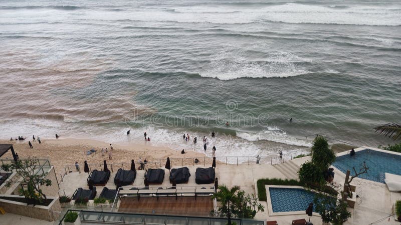 Beachfront Resort: Pools and Ocean Bliss Stock Image - Image of bali ...