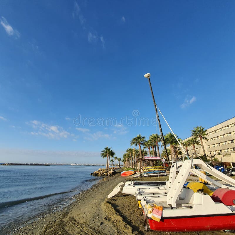 Beautiful Beachside Larnaca Cyprus Island Stock Photos - Free & Royalty ...
