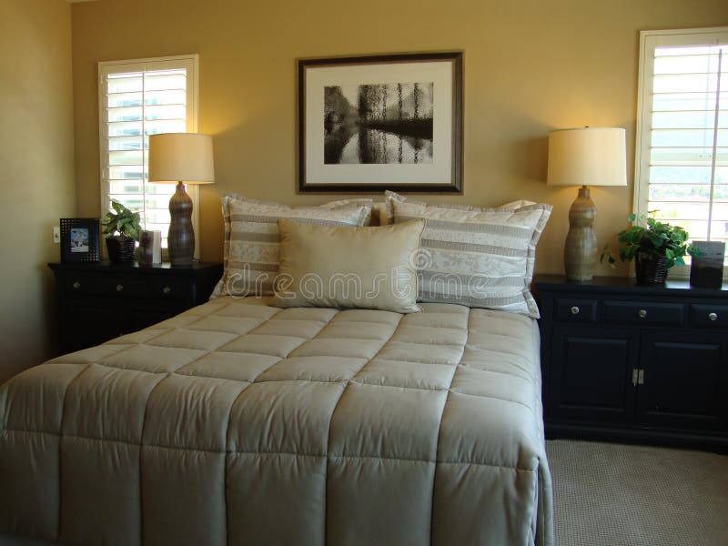 Beautiful Bed Room stock photo. Image of bedroom, house - 10423964