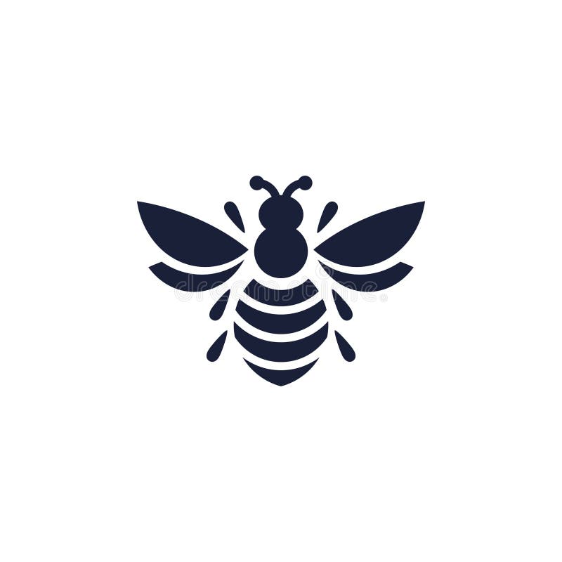 Beautiful Bee Logos for Lovely Designs Stock Illustration ...