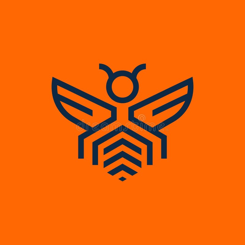 Beautiful Bee Logos for Personal Branding Stock Illustration ...