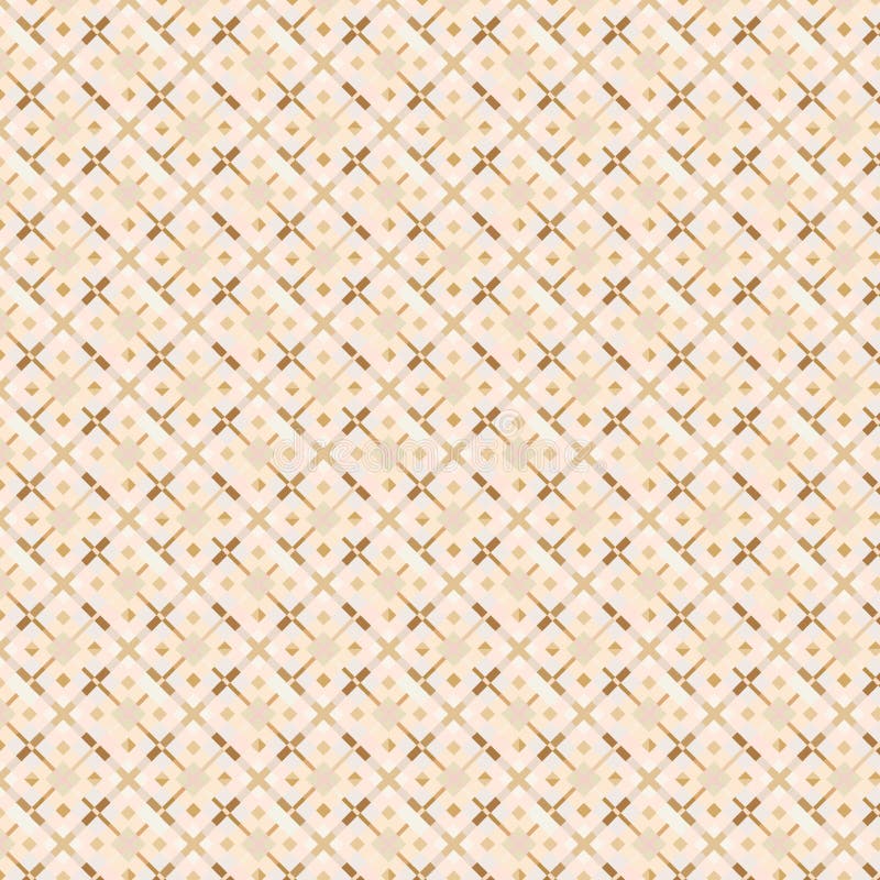 Beige and Brown Seamless Checkered Pattern with 3D Illusion Stock ...