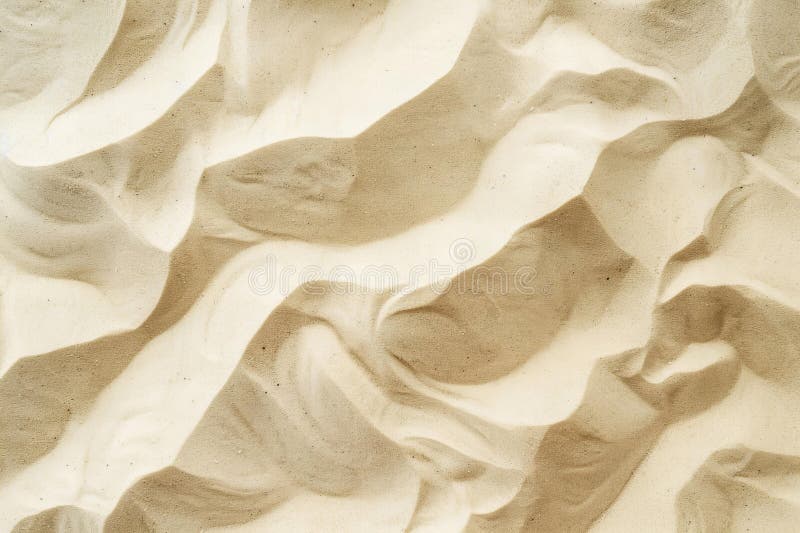Beautiful Beige Sand Background with Copy Space, Top View. Summer Beach ...