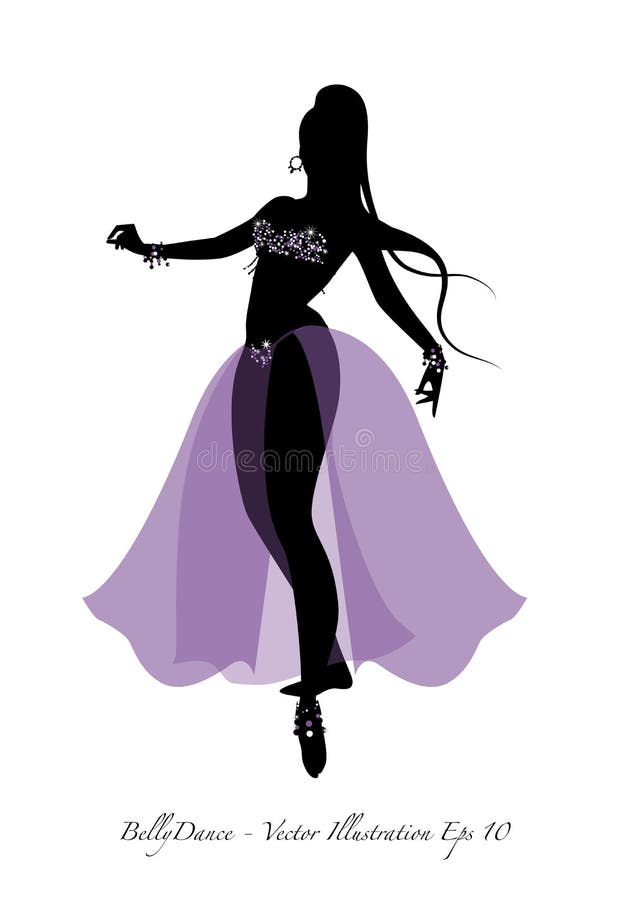 Belly Dancer Silhouette Clip Art