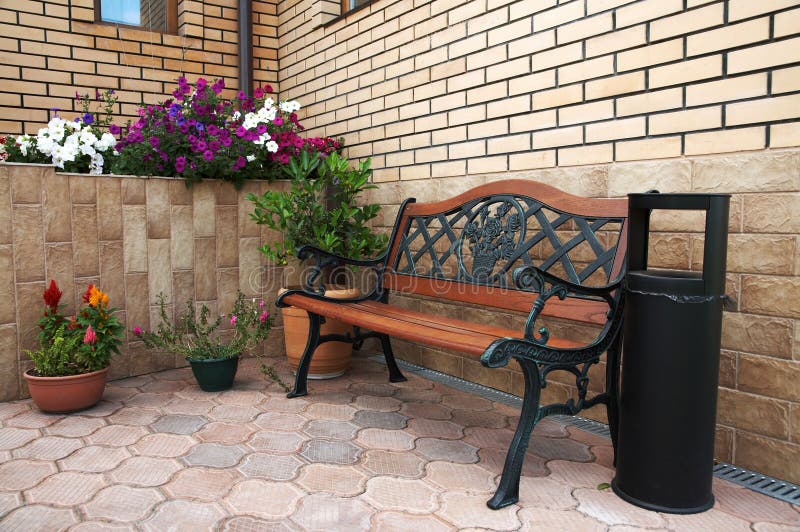 Beautiful bench stock image. Image of bench, antique, flowers - 2816867