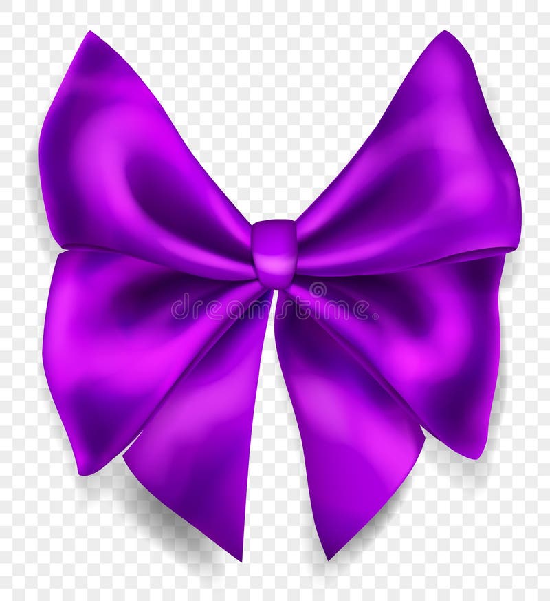 Big Shiny Purple Bow Ribbon White Stock Illustrations – 70 Big Shiny ...