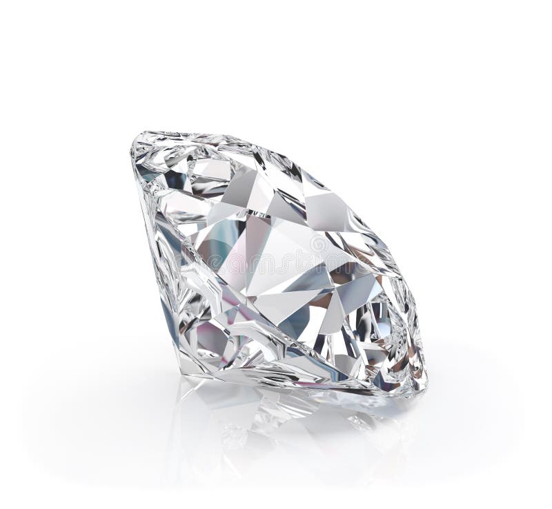 Beautiful big diamond stock illustration. Illustration of romance ...