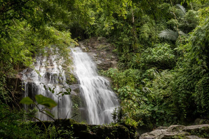 Beautiful Big Waterfall in Thailand Stock Photo - Image of nature ...