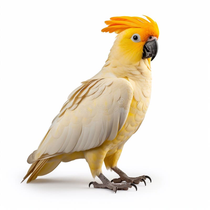 Beautiful Big Wild Parrot Looking Forward is Shown in Full Length, Ai ...
