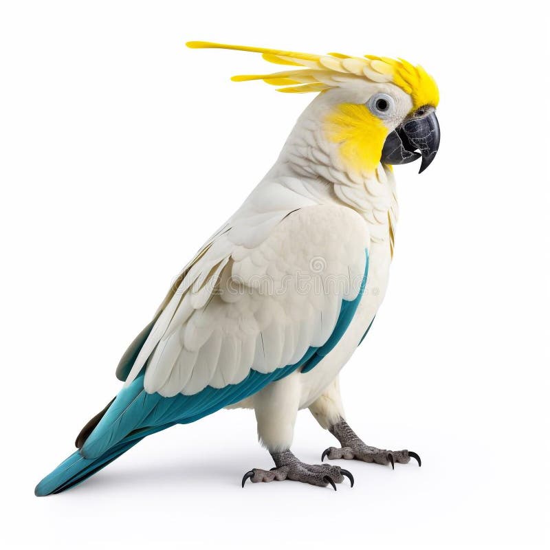 Beautiful Big Wild Parrot Looking Forward is Shown in Full Length, Ai ...