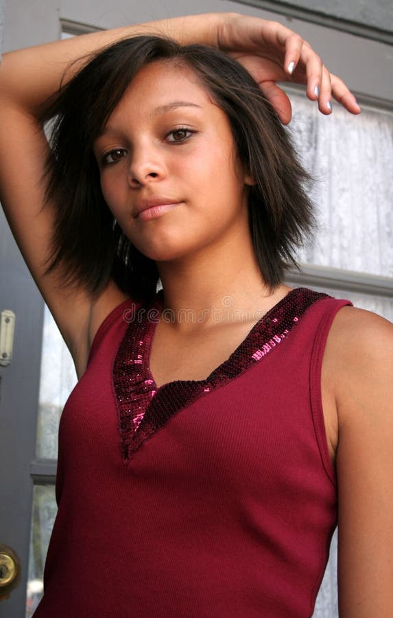 Beautiful Biracial Girl stock photo. Image of attractive - 88166758