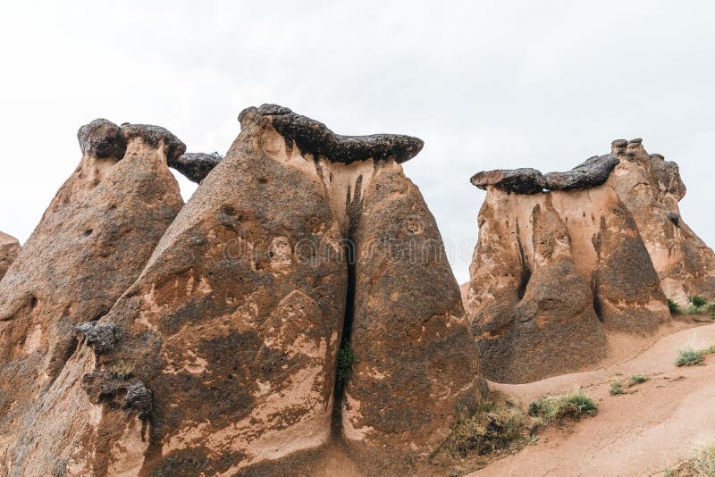 Beautiful Bizarre Eroded Rock Formations Stock Photo - Image of ...
