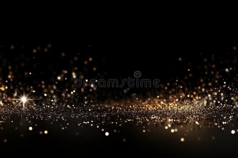 Beautiful Black Abstract Background with Sparkles and Copy Space ...