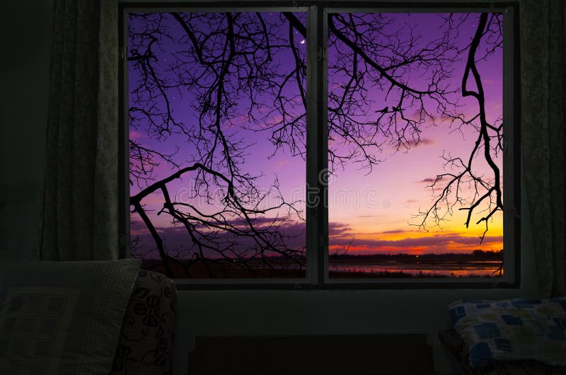 Beautiful First Morning Light in the Windows Stock Image - Image of ...