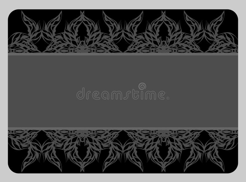 Beautiful black card stock vector. Illustration of greeting - 22190853