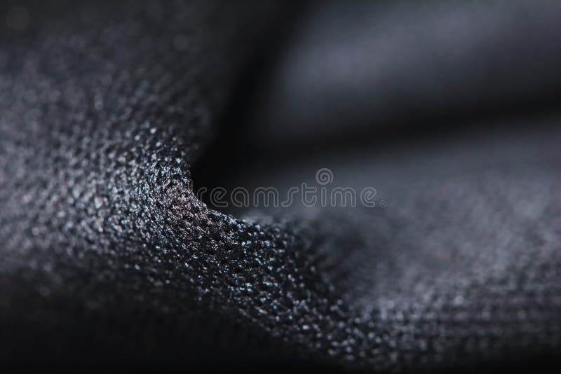 Black Texture of Cloth in Abstract Macro for Beautiful Background Stock ...
